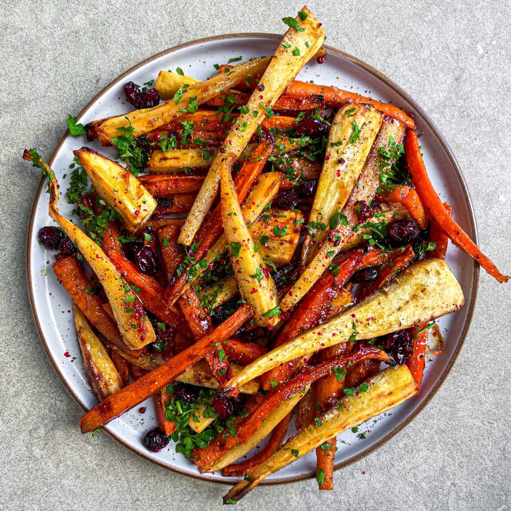 Maple Roasted Carrots and Parsnips
