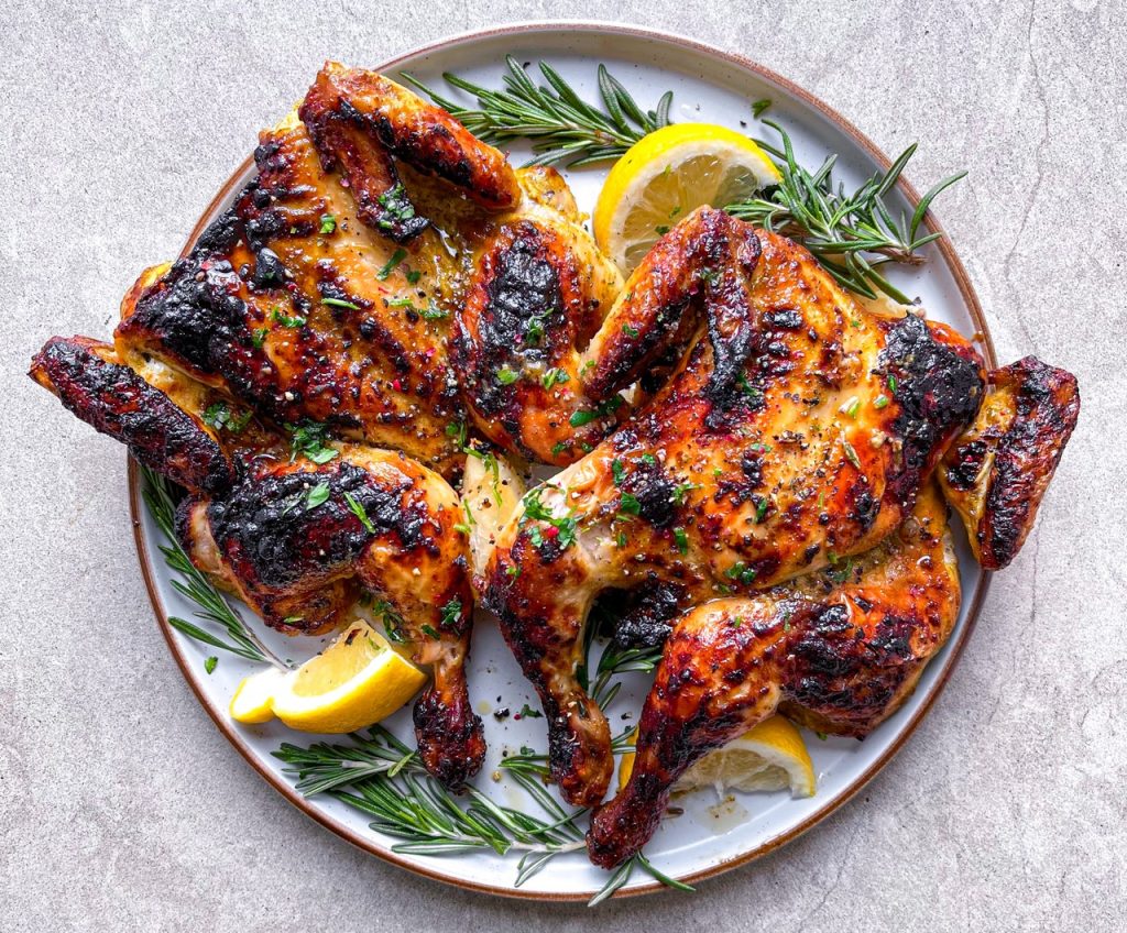 Grilled Garlic & Lemon Poussin - Zena's Kitchen