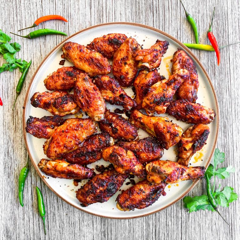 Honey Chipotle Chicken Wings - Zena's Kitchen