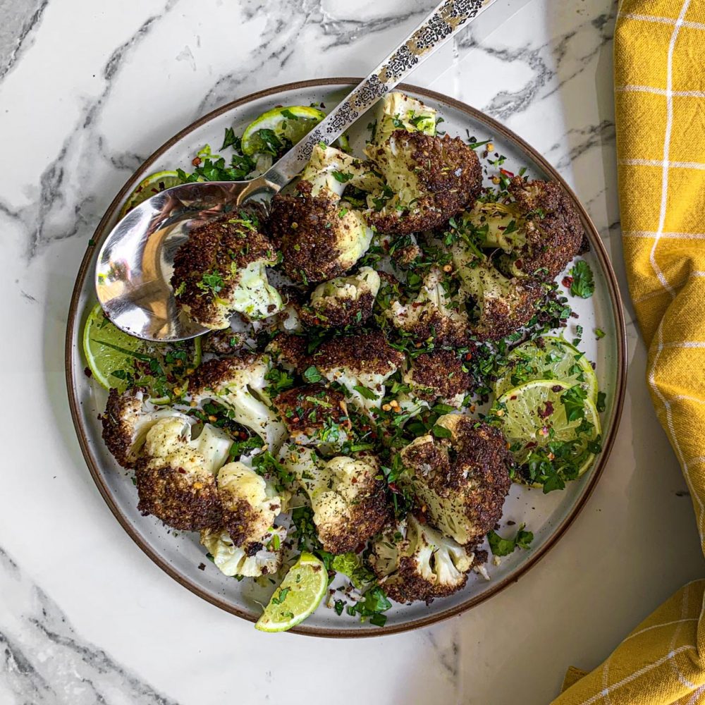 Spiced Whole Roasted Cauliflower - Zena's Kitchen