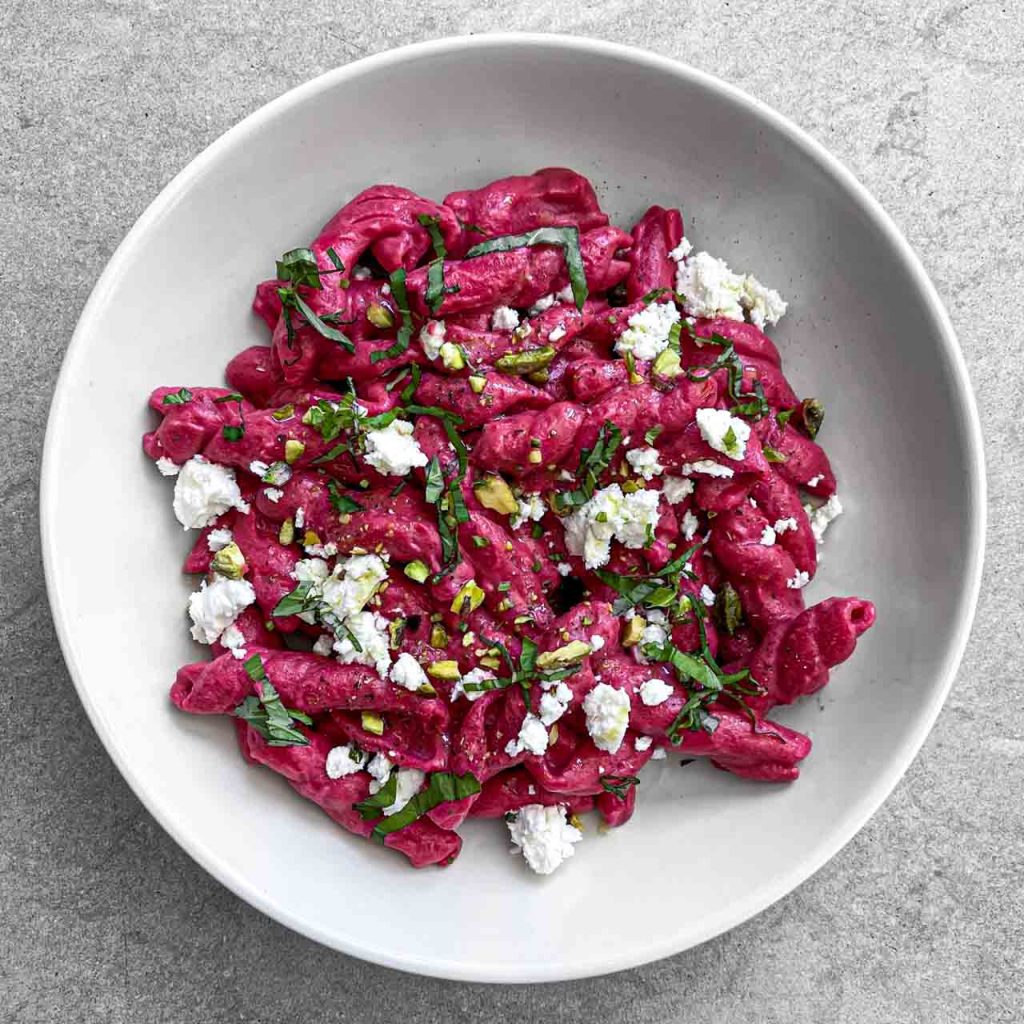 Beetroot and Feta Pasta - Zena's Kitchen