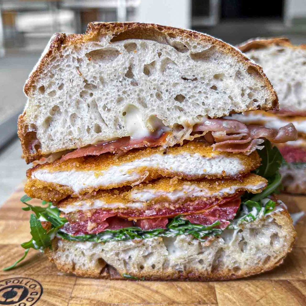Crispy Chicken and Parma Ham Ciabatta - Zena's Kitchen