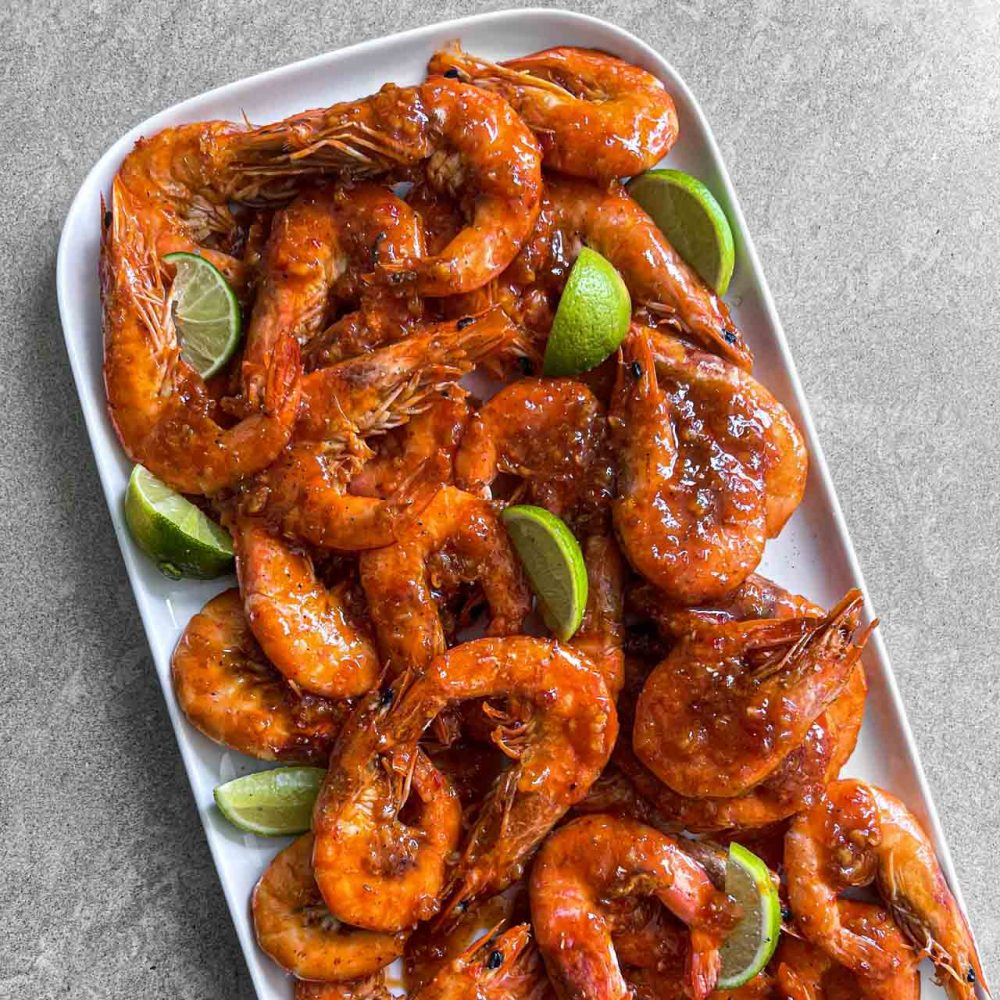 Sweet Chilli Lime Prawns - Zena's Kitchen