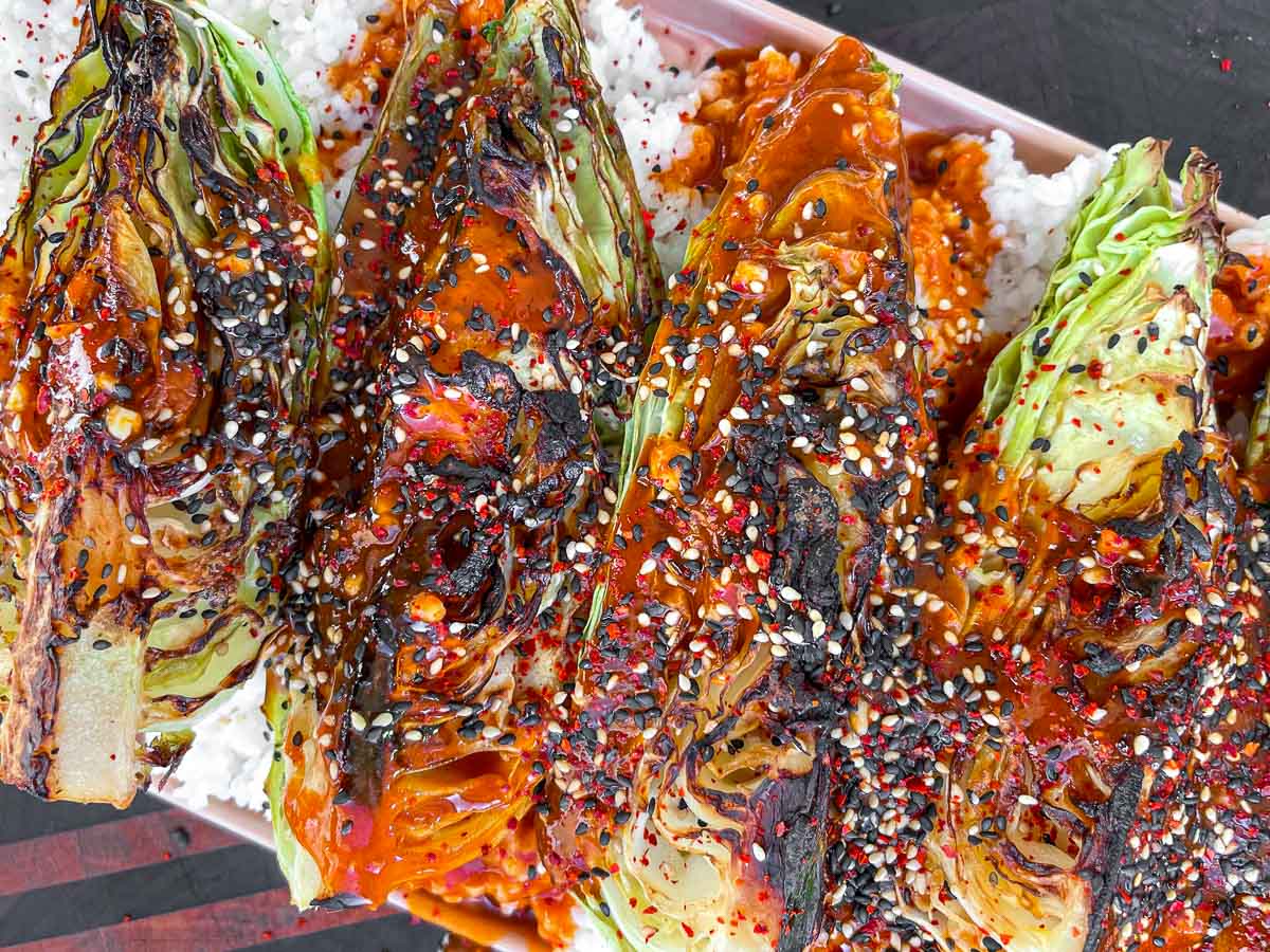 Gochujang Charred Cabbage
