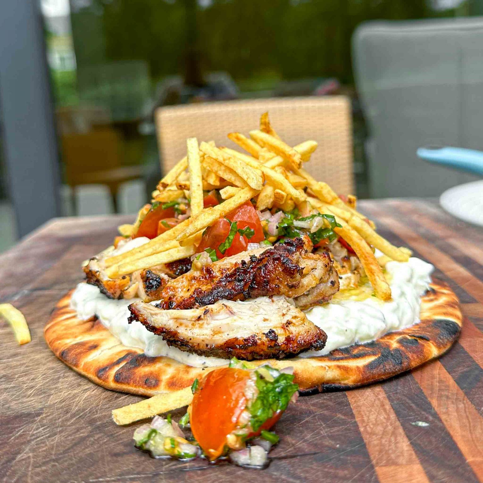 Greek Style Chicken Gyros