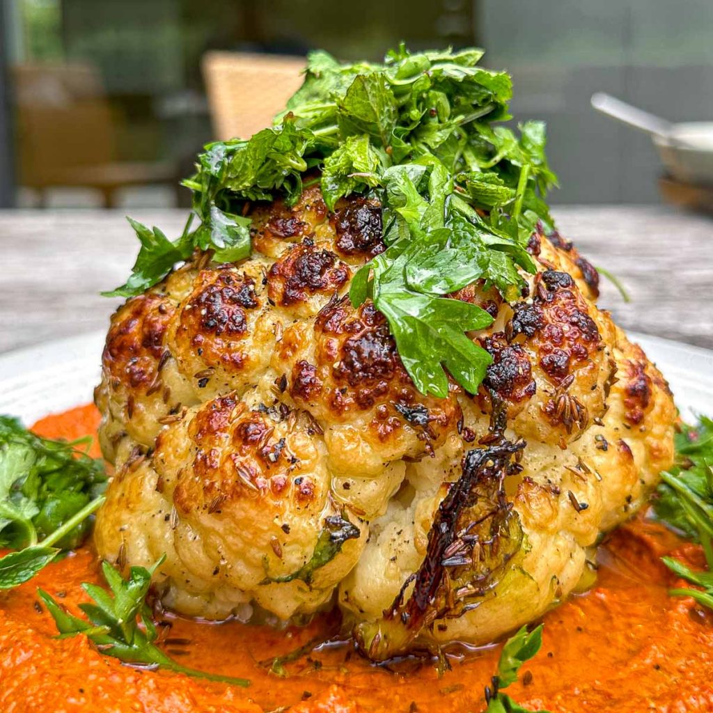 Whole Roasted Cumin Cauliflower