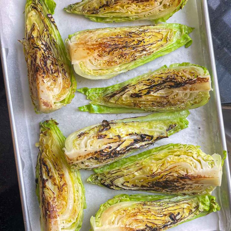 Hot Honey Charred Cabbage