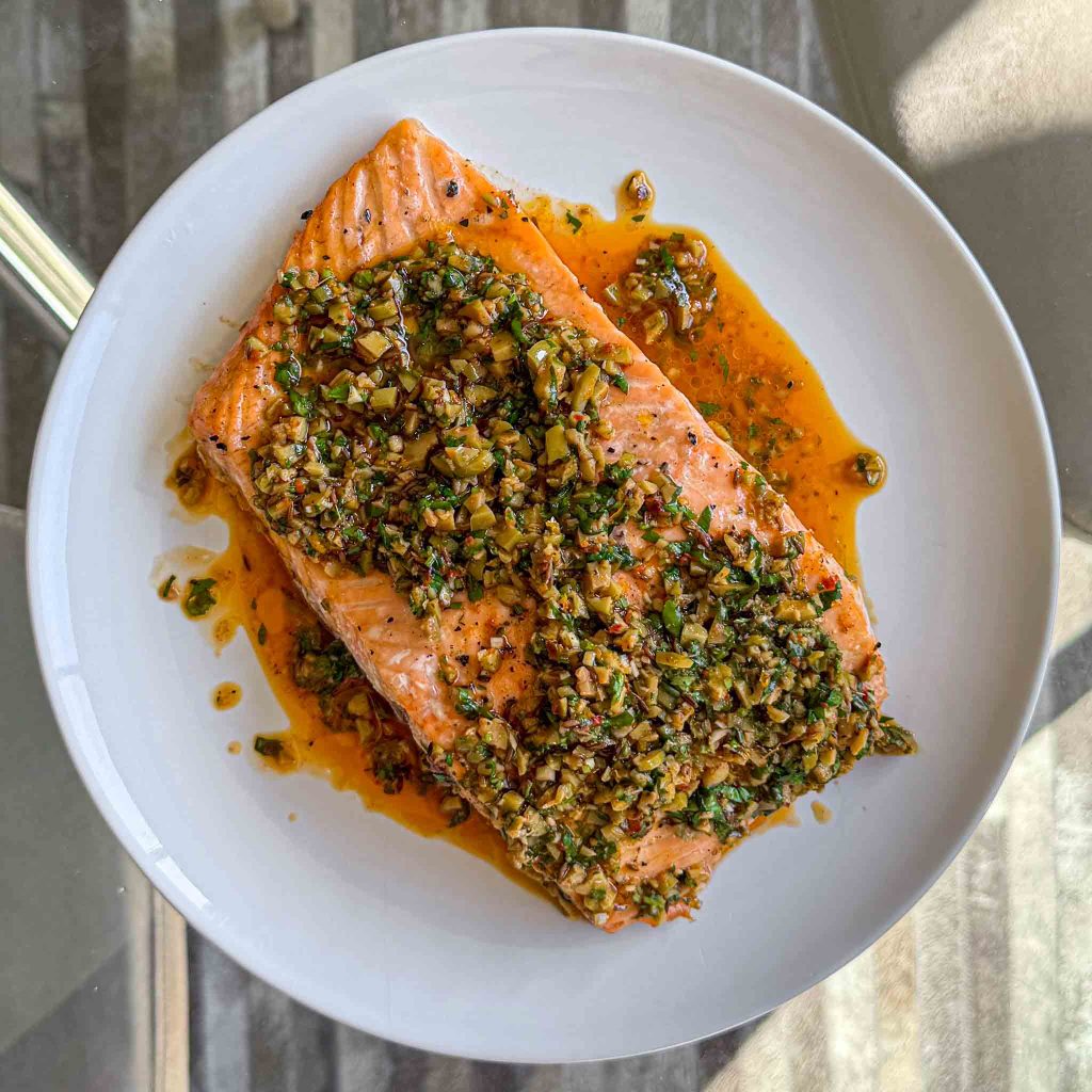 Olive Salsa Salmon