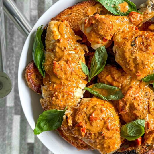 Creamy Nduja Roast Chicken