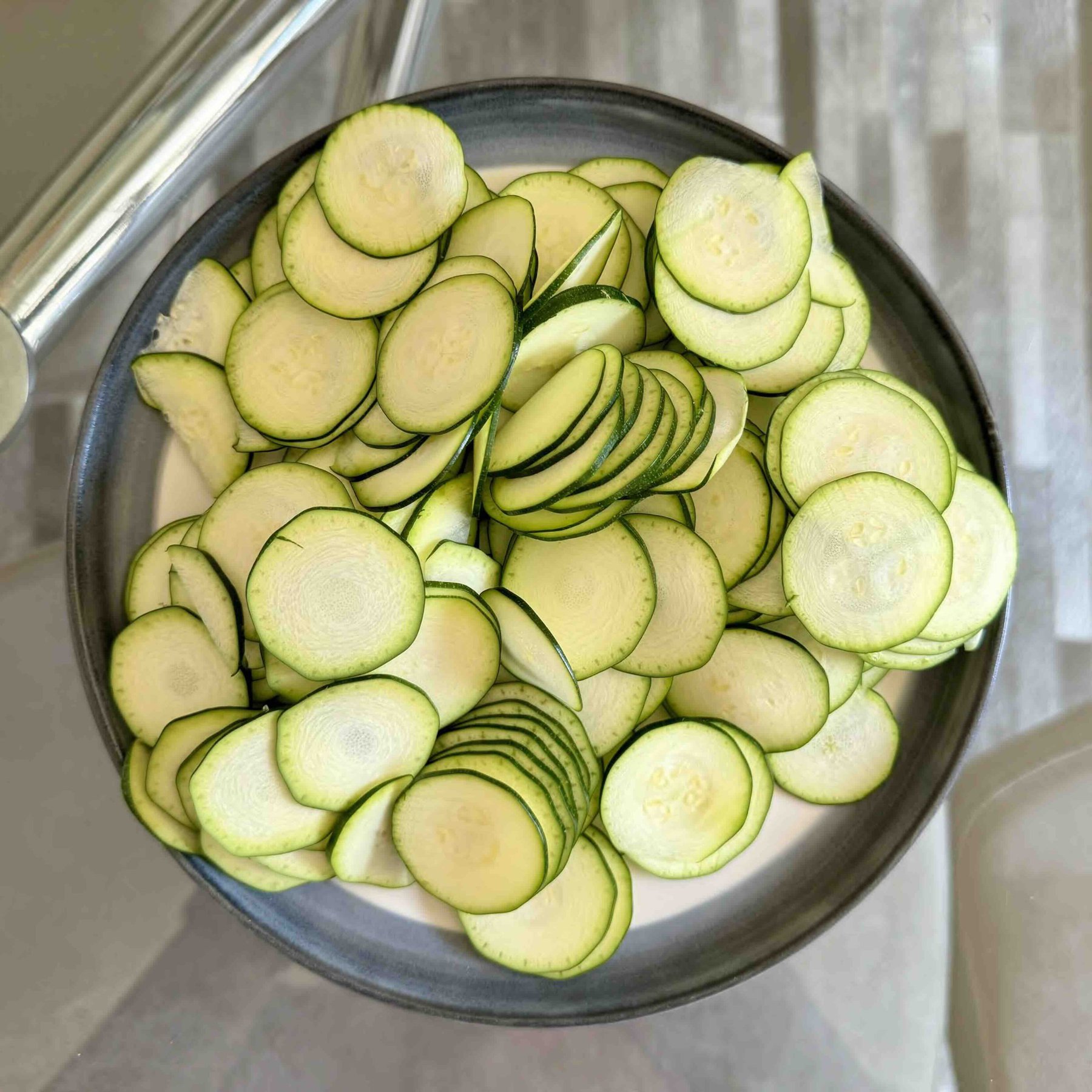 Slow Cooked Courgettes (Zucchini) with Burrata