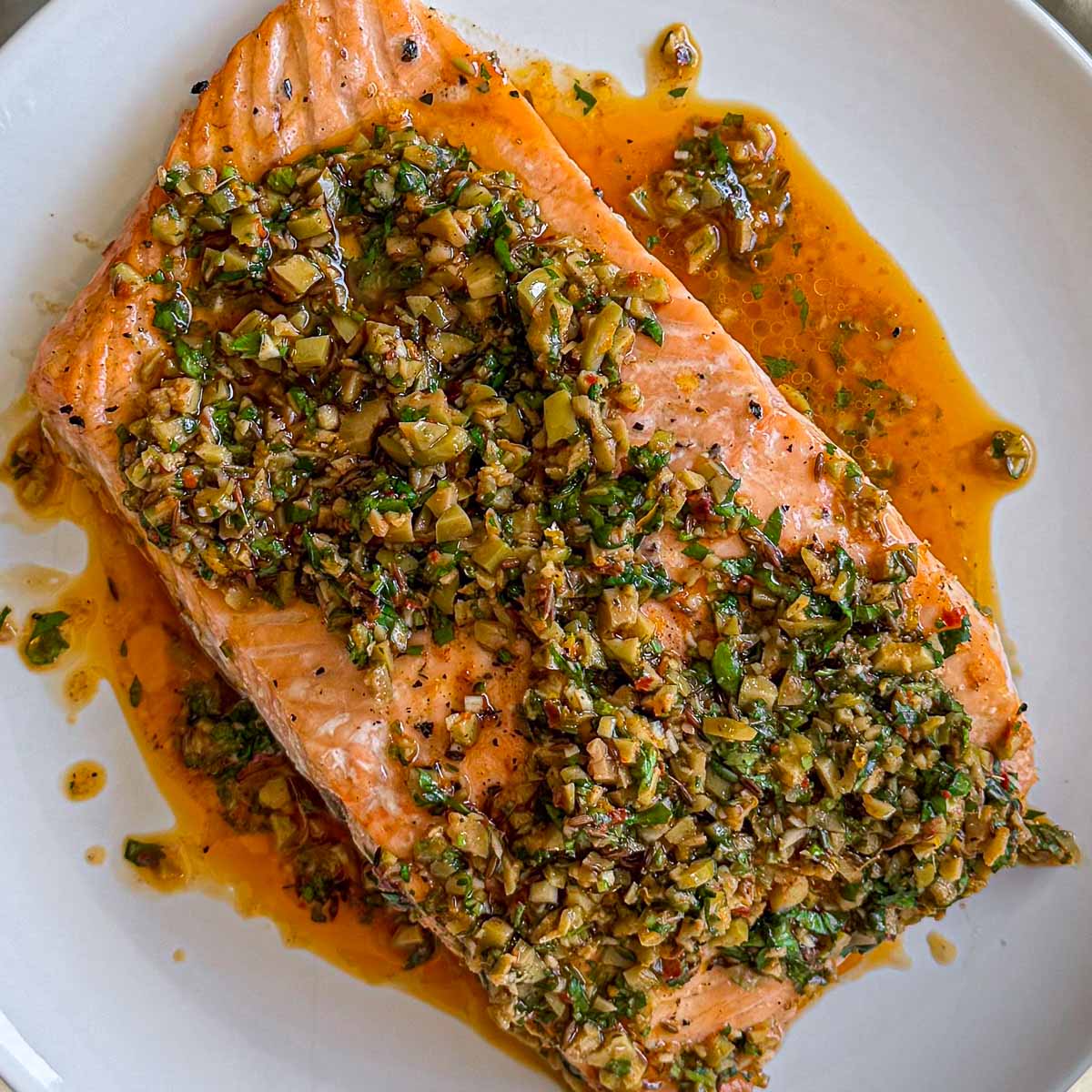 Olive Salsa Salmon
