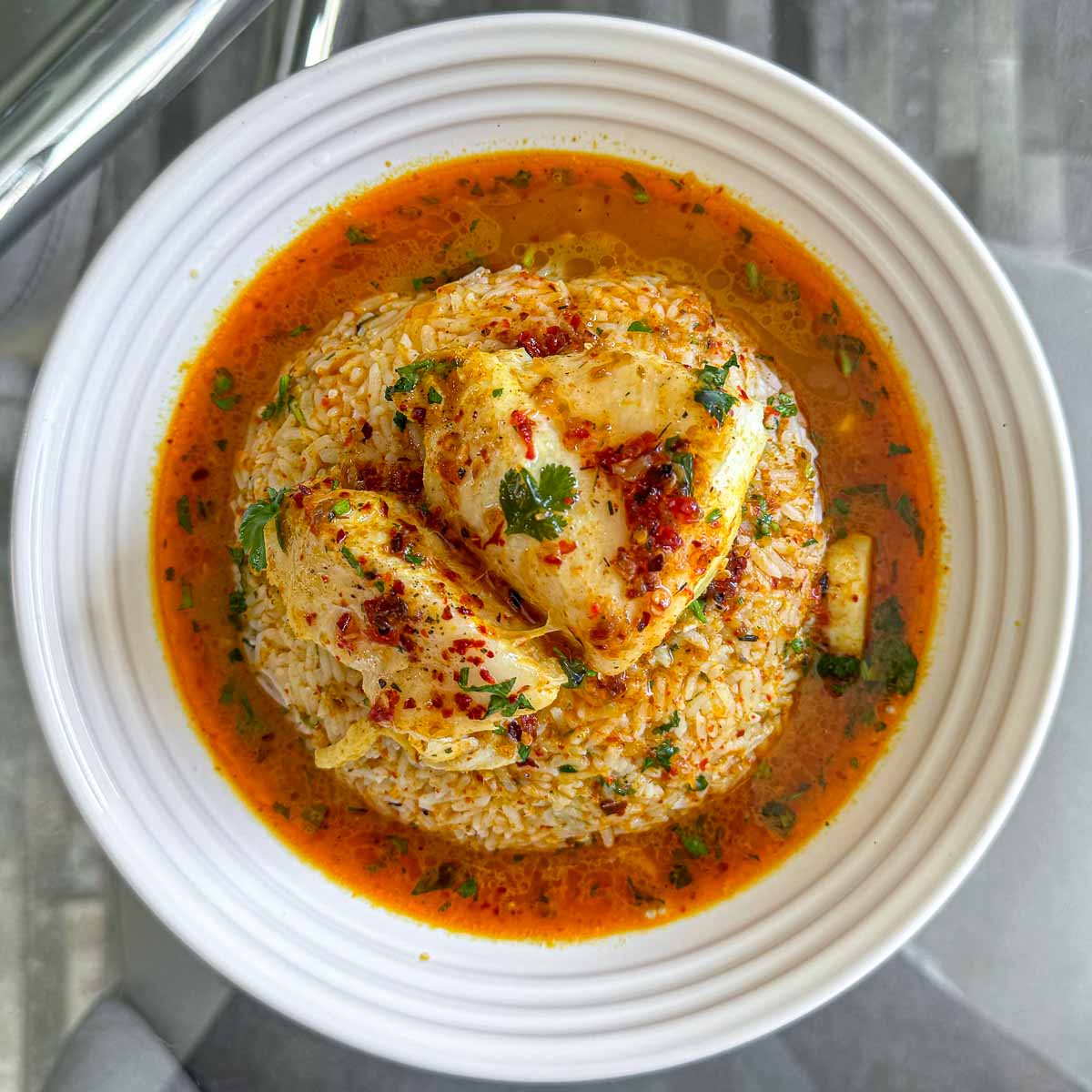 Thai Curry Poached Fish