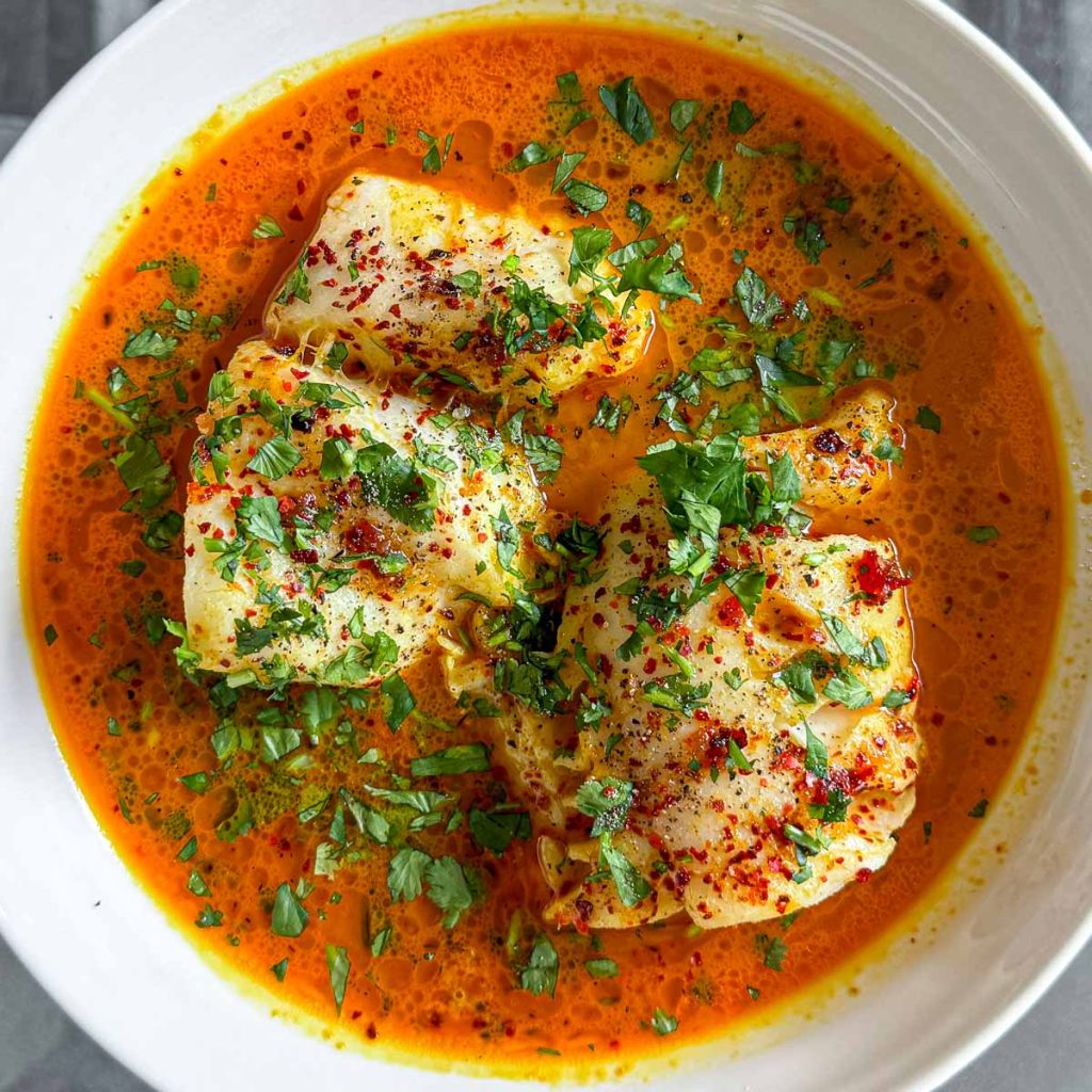 Thai Curry Poached Fish