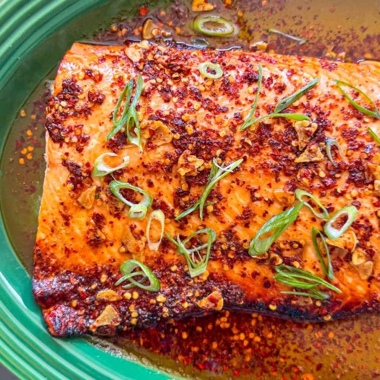 Chilli Crisp Butter Salmon
