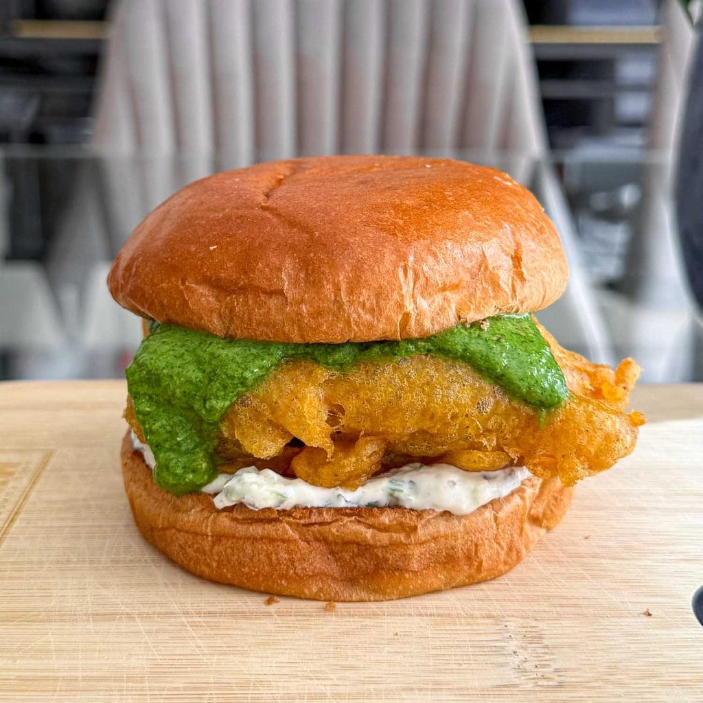 Curried Fish Burger