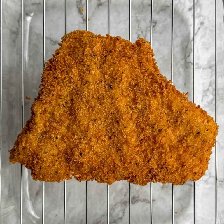 Fennel Cod Schnitzel with Fennel and Apple Slaw